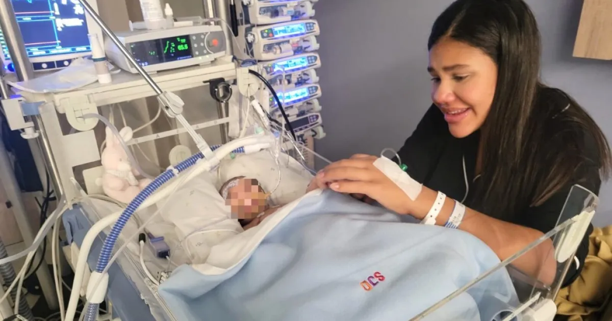 Mother and baby survive fetal CDH surgery